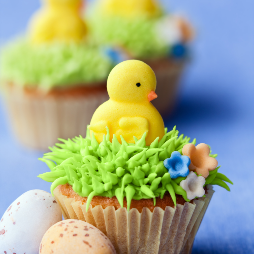 Cuteness Easter Grass Decorated Cupcake Recipe! - Reviews by Kathy